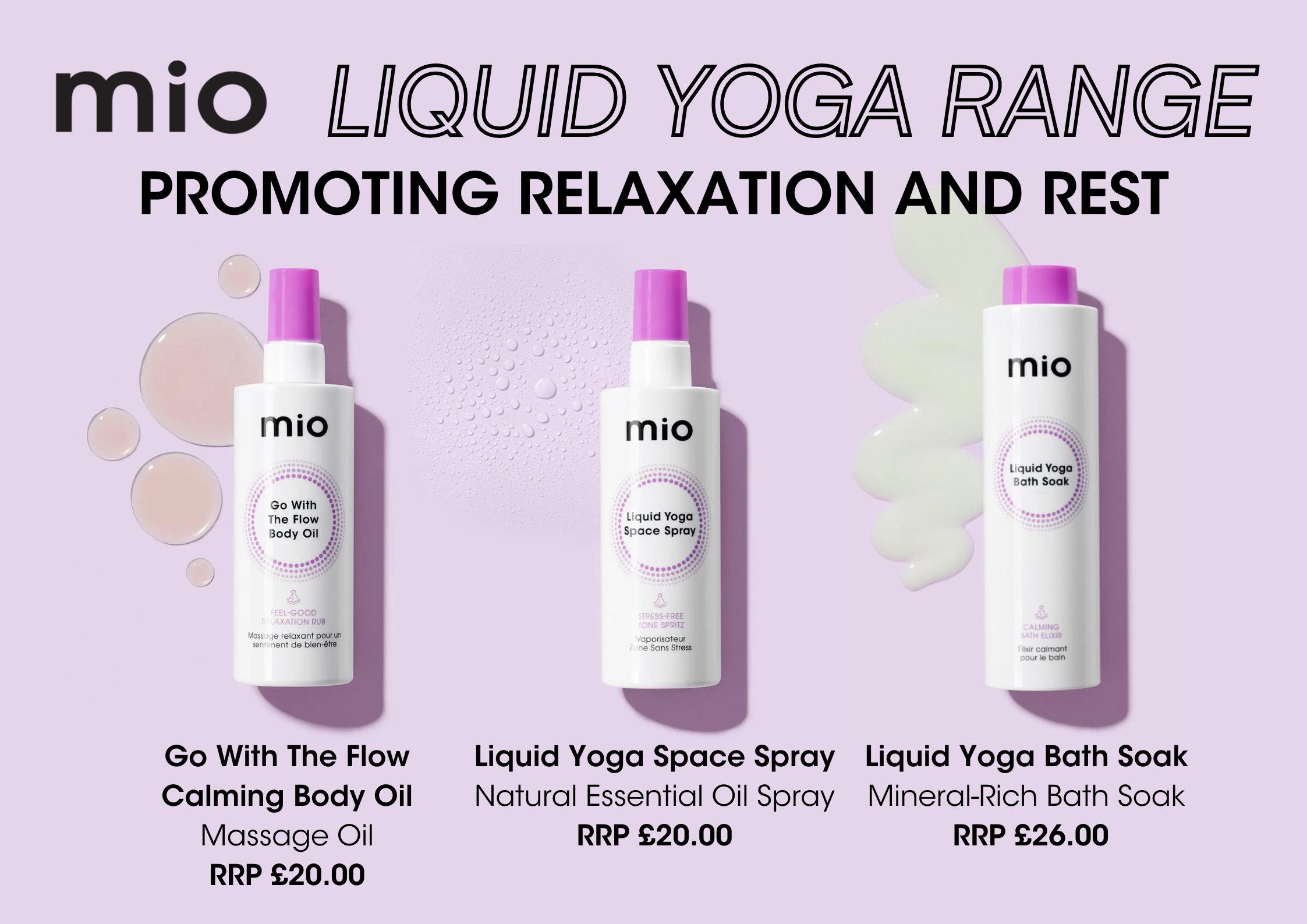 Relaxing Beauty for Restful Sleep - Mio Liquid Yoga Range - Ravish Magazine